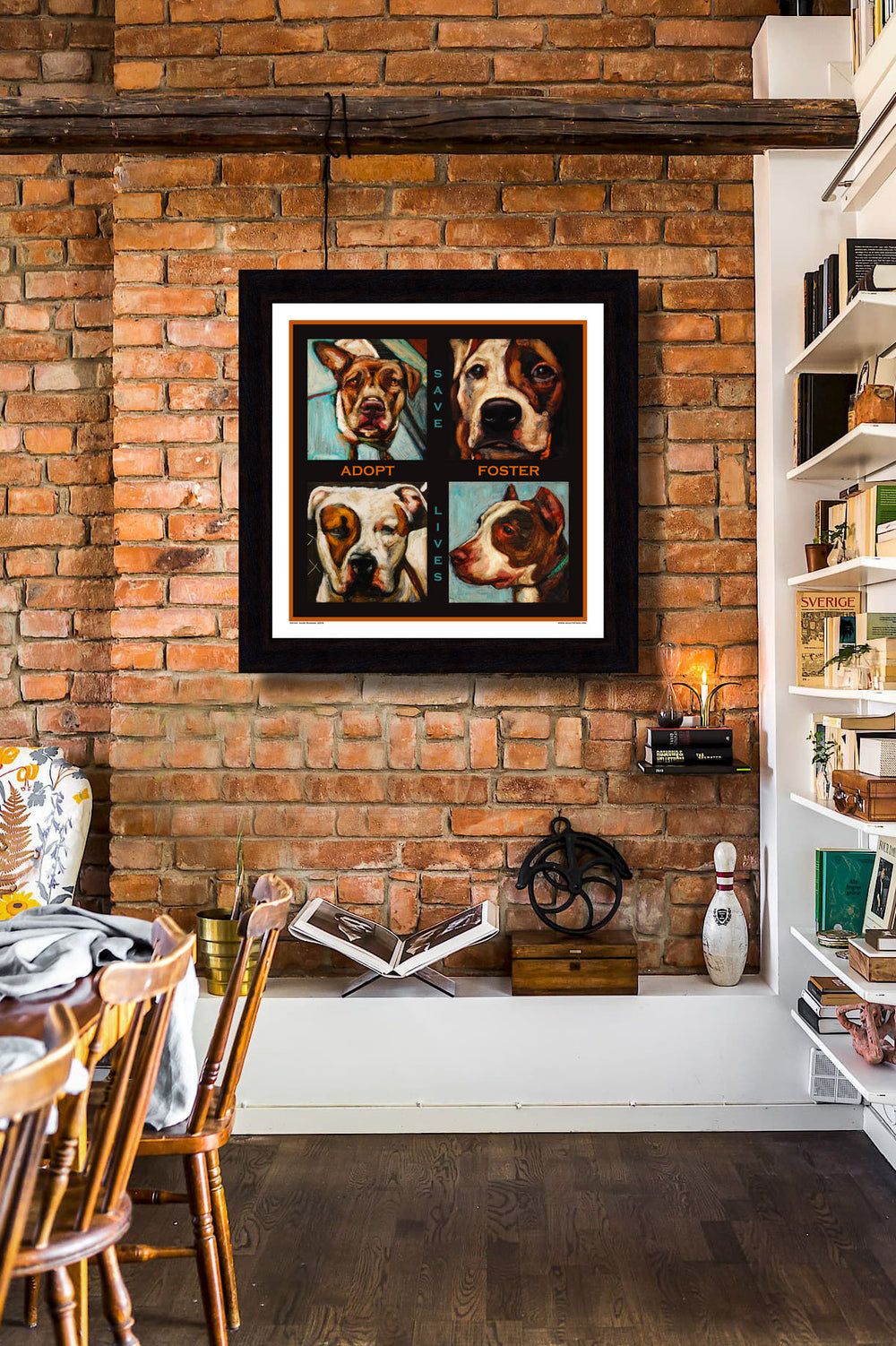 SAVIOR PRINT-ADOPT/FOSTER DOG ART - An Act of Dog